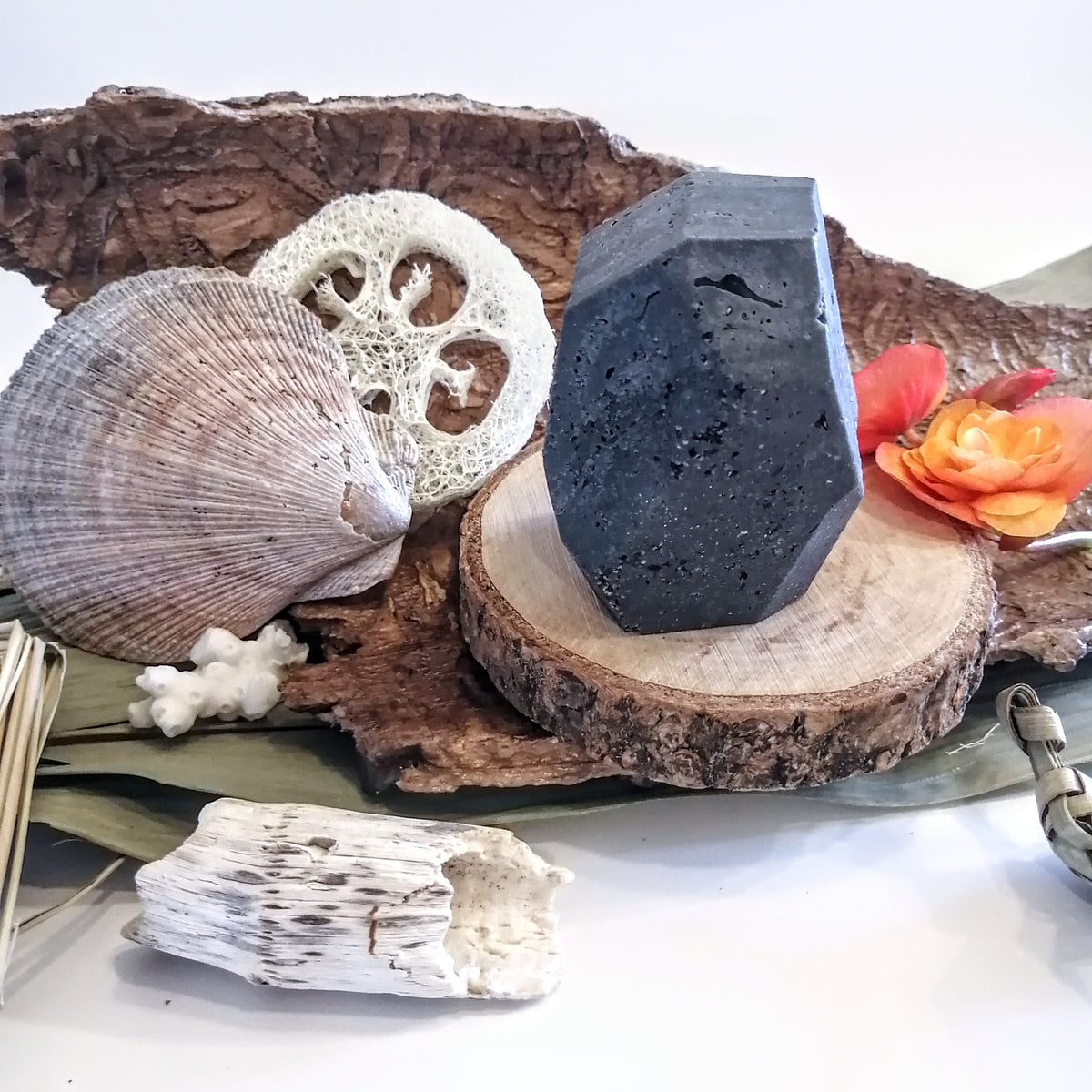 GEL DOUCHE exfoliant charbon activé - Activated charcoal shower gel ba – Calypso Éco-savonnerie